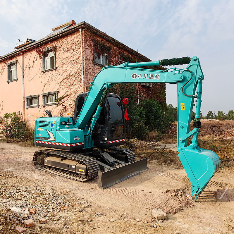 Construction Used Compact Excavators Kobelco Sk75 Digger 7 Ton